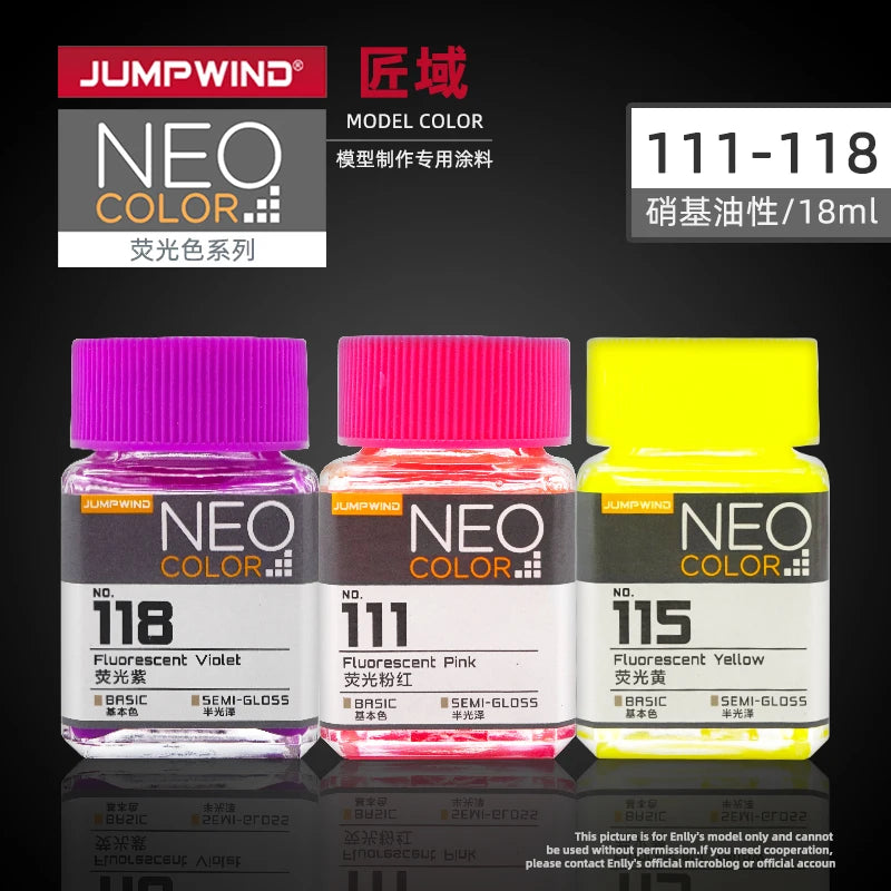 JUMPWIND NEO111-118 Model Oil Paint Spray, Nitro Oil Paint, Fluorescen ...
